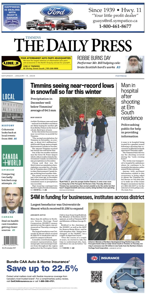 The Daily Press (Timmins) Subscriptions - PressReader The Daily Press (Timmins) Subscriptions - PressReader